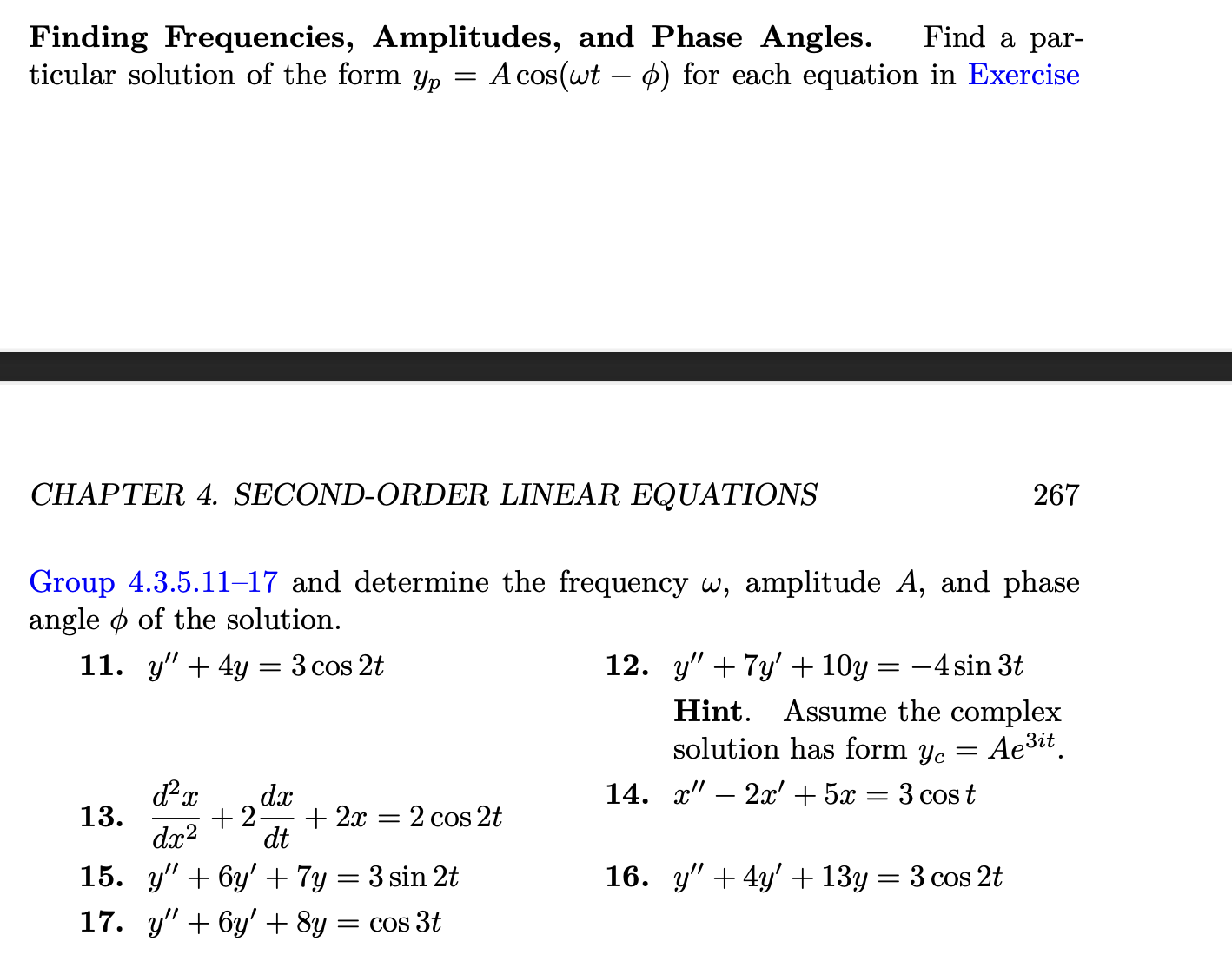Solved Finding Frequencies, Amplitudes, and Phase Angles. | Chegg.com