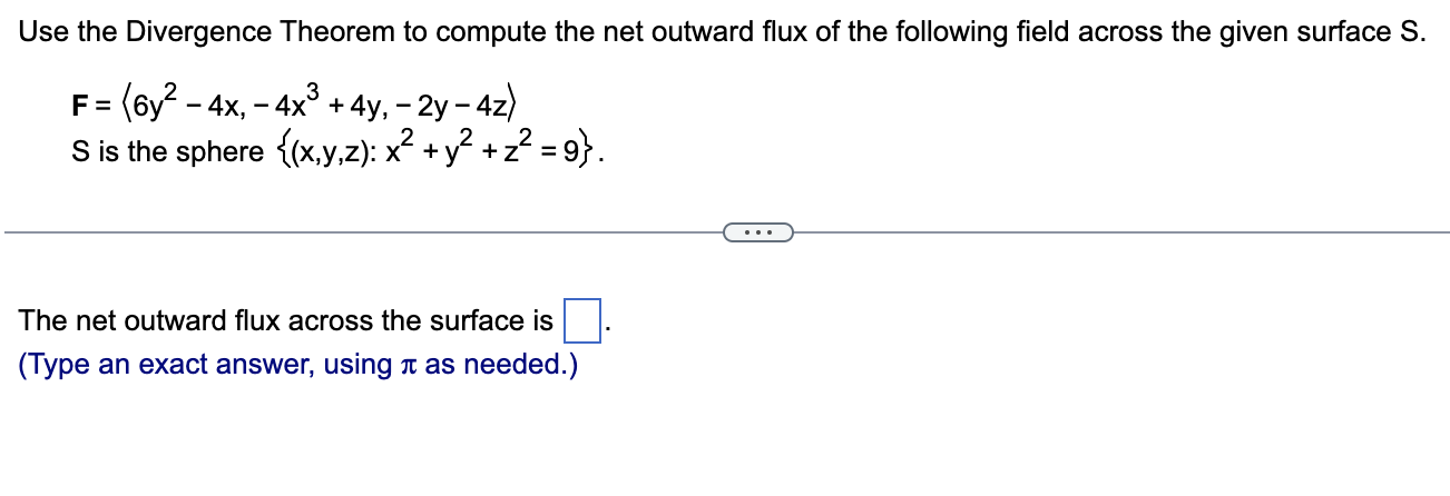 Solved Use the Divergence Theorem to compute the net outward | Chegg.com