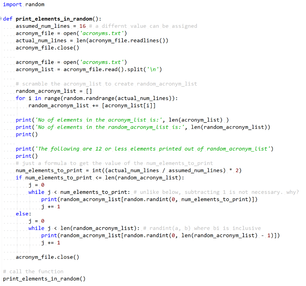 Using Python in Eclipses The file we are working with | Chegg.com