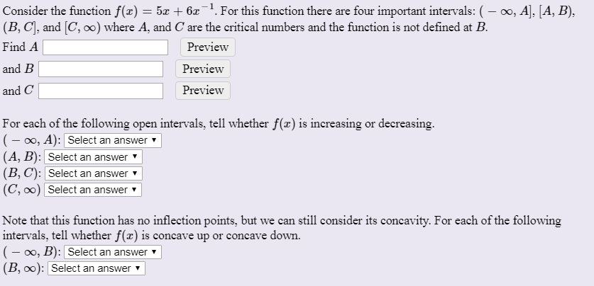 Solved Consider the function f(x) = 5x + 6x-7. For this | Chegg.com