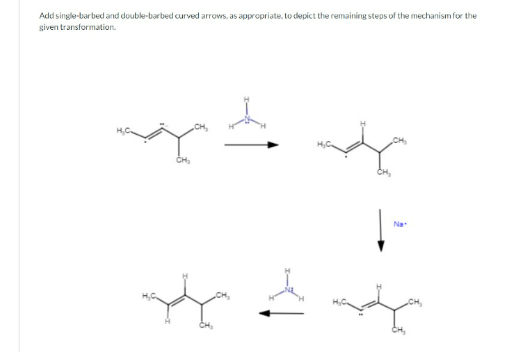 Solved Add single-barbed and double-barbed curved arrows, as | Chegg.com