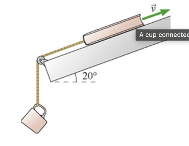 Solved The 1.1kg ﻿physics book in figure is connected bya | Chegg.com