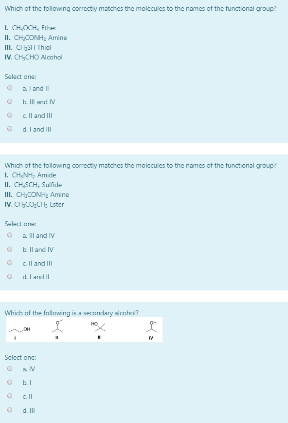 Solved Which of the following correctly matches the | Chegg.com