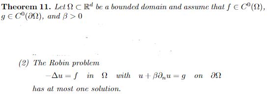 Solved Theorem 11. ﻿Let ΩsubRd ﻿be a bounded domain and | Chegg.com