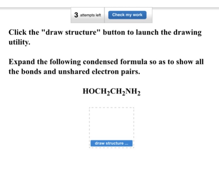 Solved Click the "draw structure" button to launch the | Chegg.com