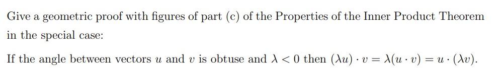 Solved Give a geometric proof with figures of part (c) of | Chegg.com