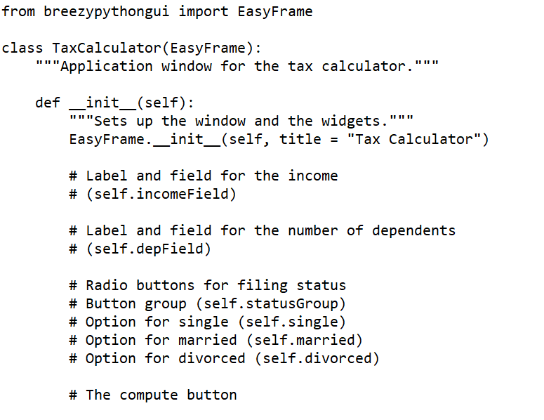 Solved There is a file named “breezypythongui.py” that I | Chegg.com