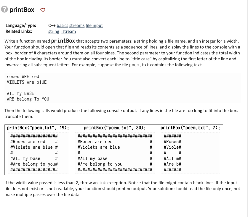 Solved Can someone help me to solve this problem in C++ that | Chegg.com