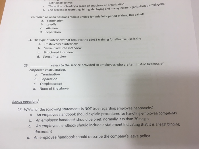 Solved hlogytur 17 are fille an internal recruiting method | Chegg.com