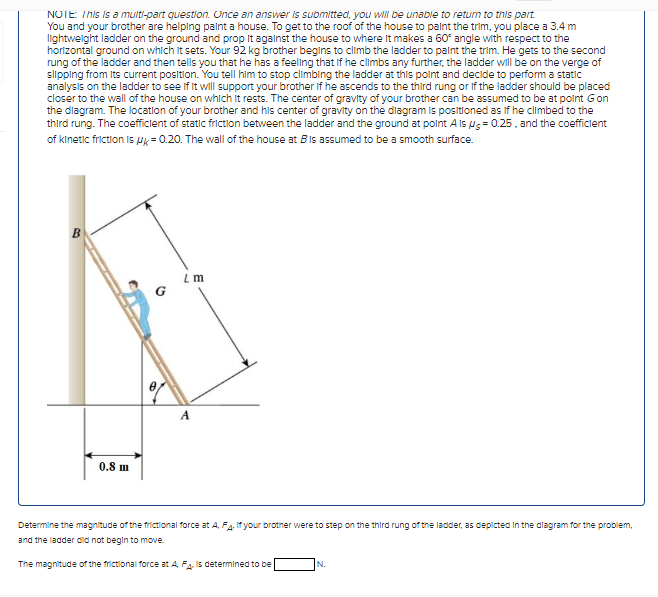 Solved I need help finding the magnitude of the frictional | Chegg.com