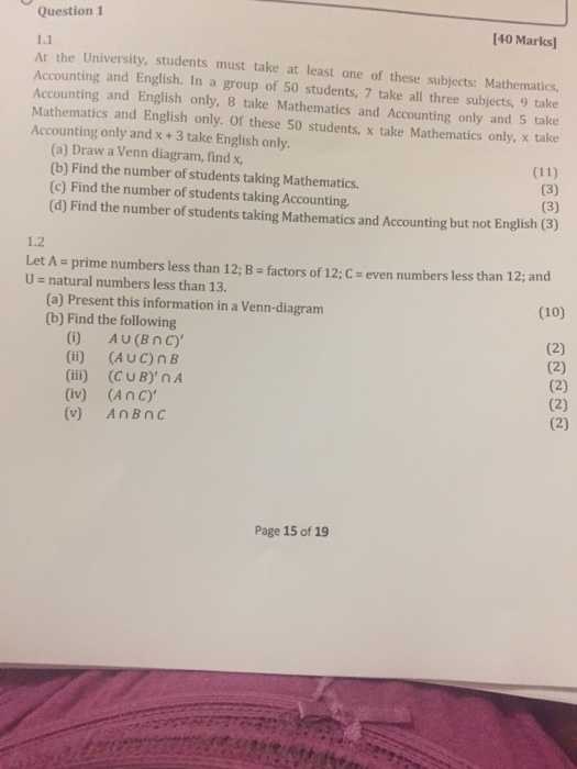 Solved Let A= prime numbers less then 12;B=factors of | Chegg.com