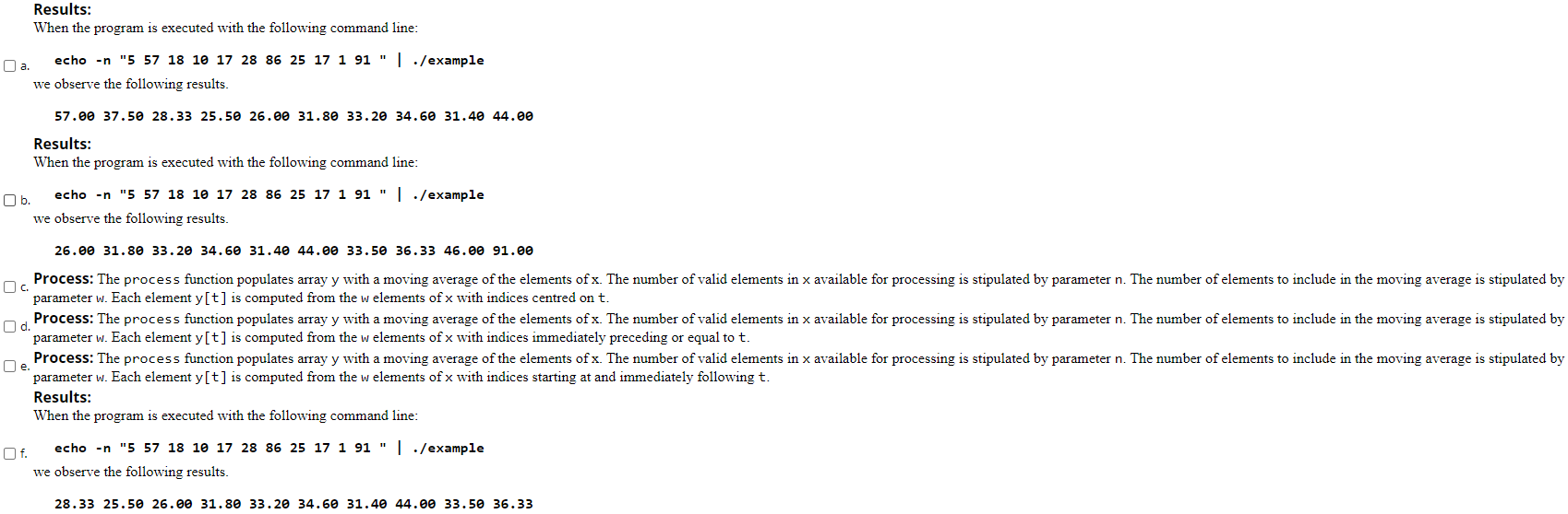 Solved Consider program example.c listed below: 001: | Chegg.com