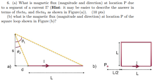 Solved 6. (a) What is magnetic flux (magnitude and | Chegg.com
