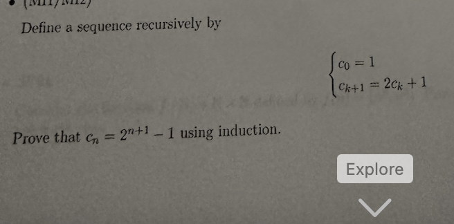 Define A Sequence Recursively By C01ck12ck1 