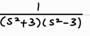 Solved 1(s2+3)(s2-3) | Chegg.com