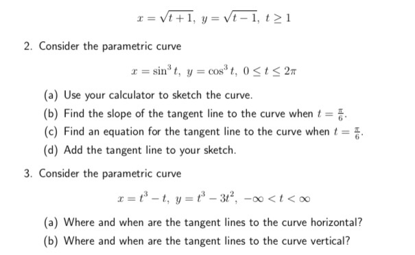 Solved 2 Consider The Parametric Curve Sint Y 0st2m A