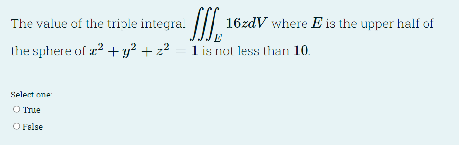 Solved In R3, the equation x2 + y2 - 4 describes a sphere of | Chegg.com