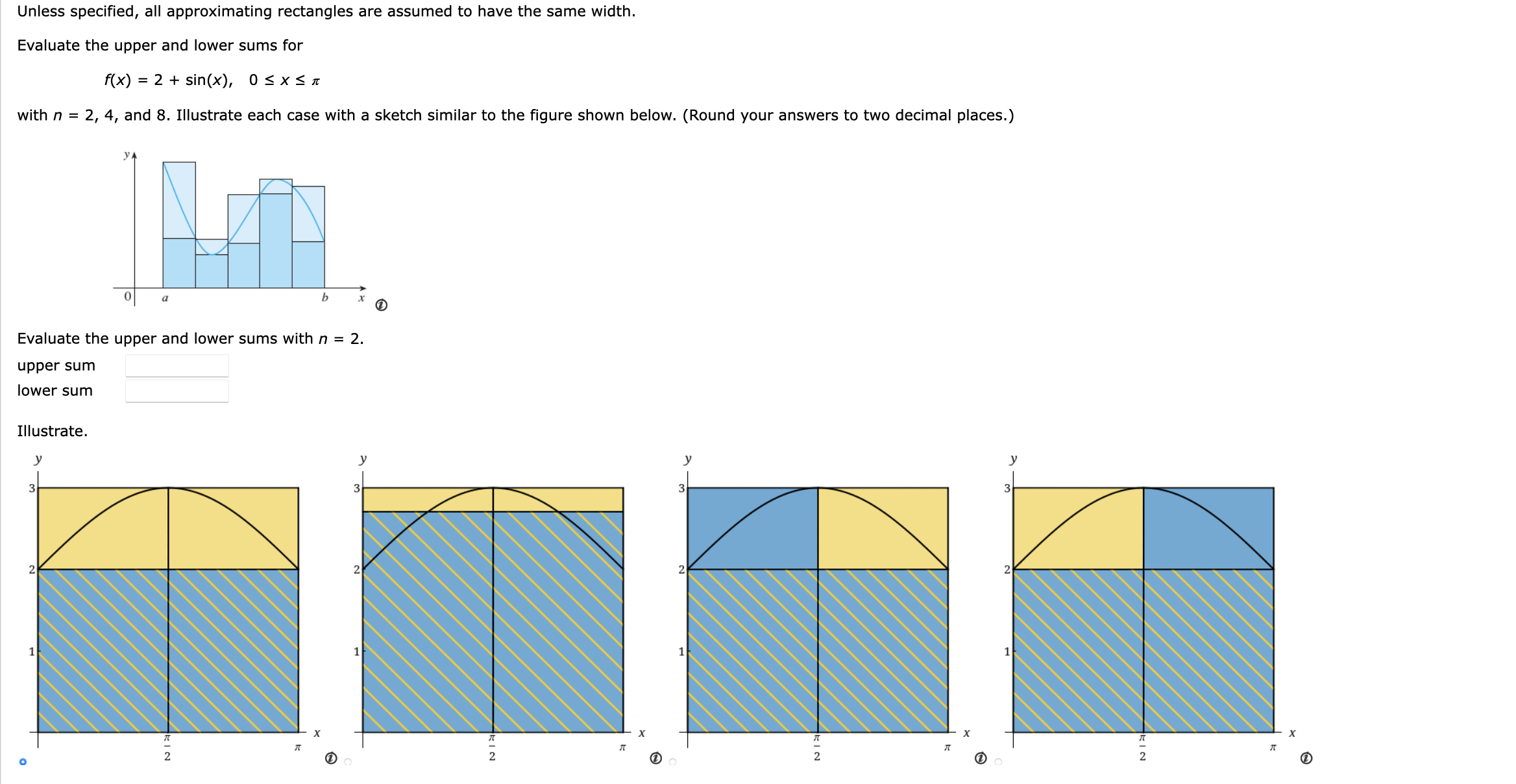 Solved Unless Specified All Approximating Rectangles Are 