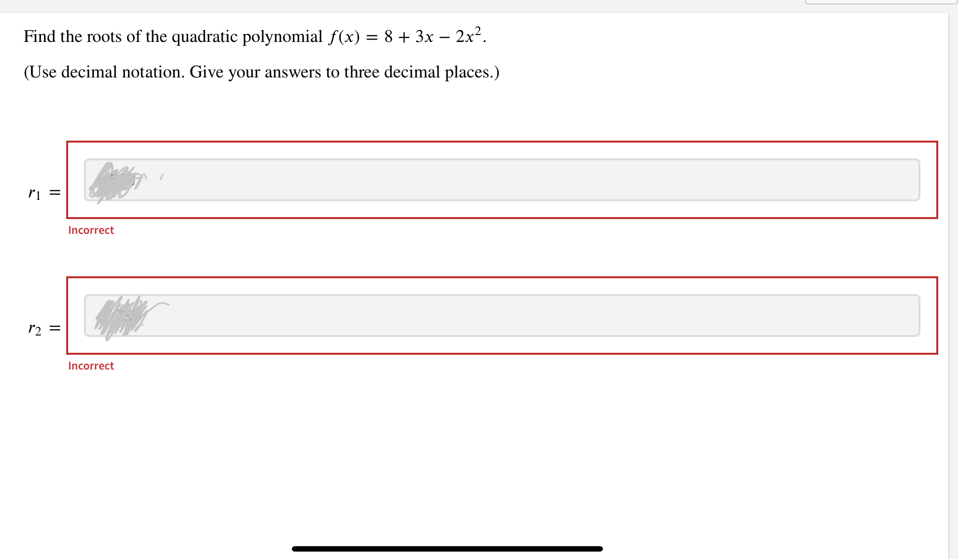 Solved Find the roots of the quadratic polynomial | Chegg.com