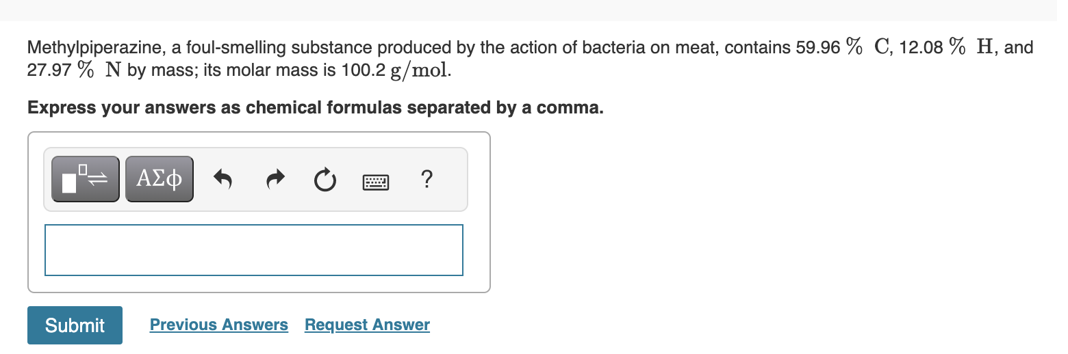 Solved Determine the empirical and molecular formulas of | Chegg.com