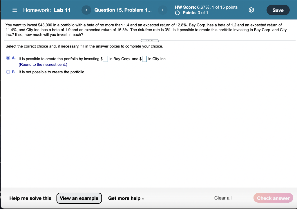 Solved = Homework: Lab 11 Question 15, Problem 1... HW | Chegg.com