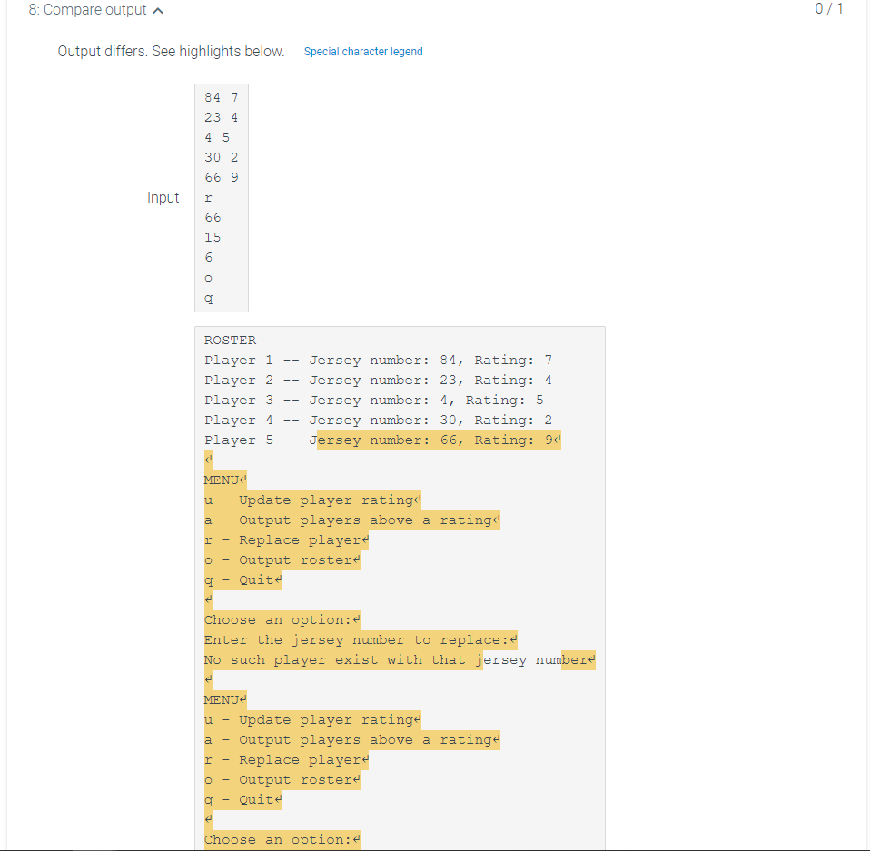 Solved 5.29 LAB*: Program: Soccer team roster This program | Chegg.com