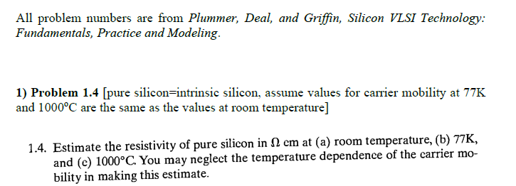 Solved All problem numbers are from Plummer, Deal, and | Chegg.com