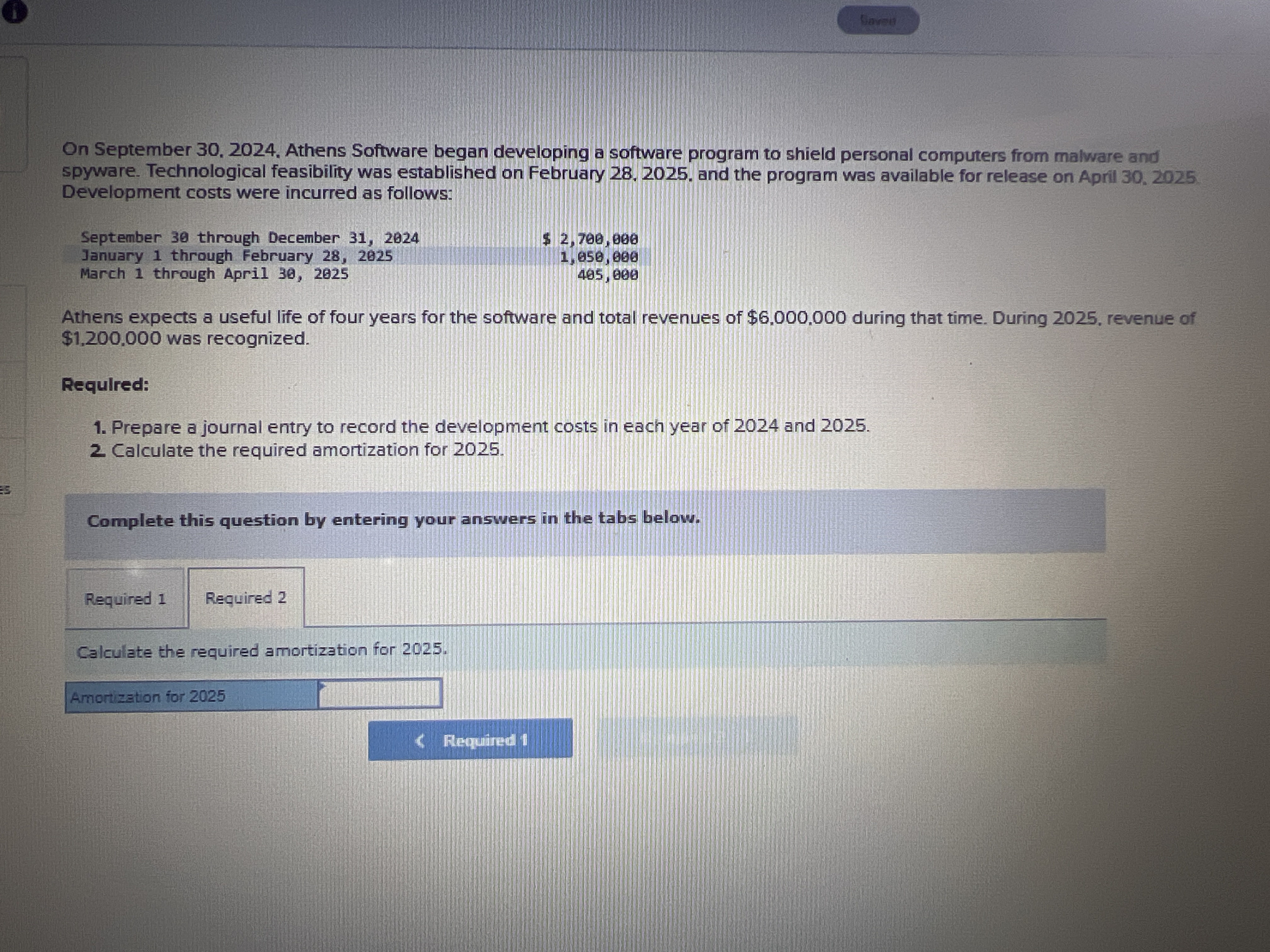 Solved On September 30, 2024, ﻿Athens Software began | Chegg.com