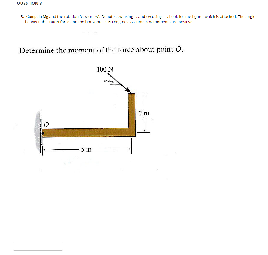 Solved Compute M0 and the rotation (ccw or cw). Denote ccw | Chegg.com