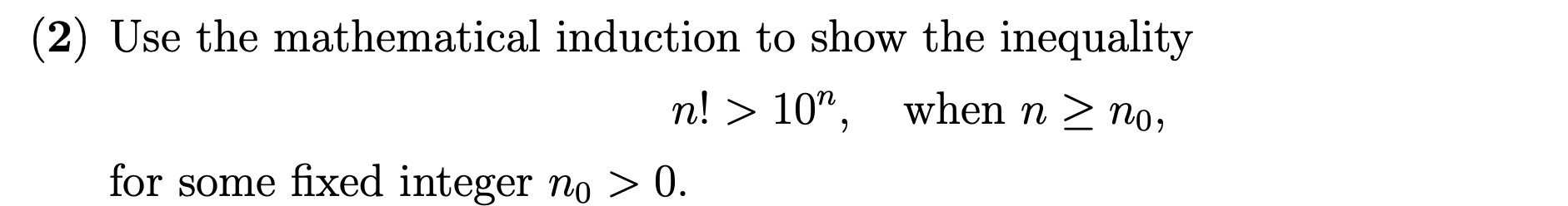 Solved (2) Use the mathematical induction to show the | Chegg.com