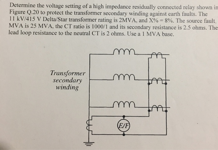 Solved Determine the voltage setting of a high impedance | Chegg.com