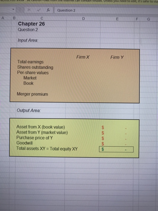 Solved % 2, Balance Sheets for Mergers [L02] Consider the | Chegg.com