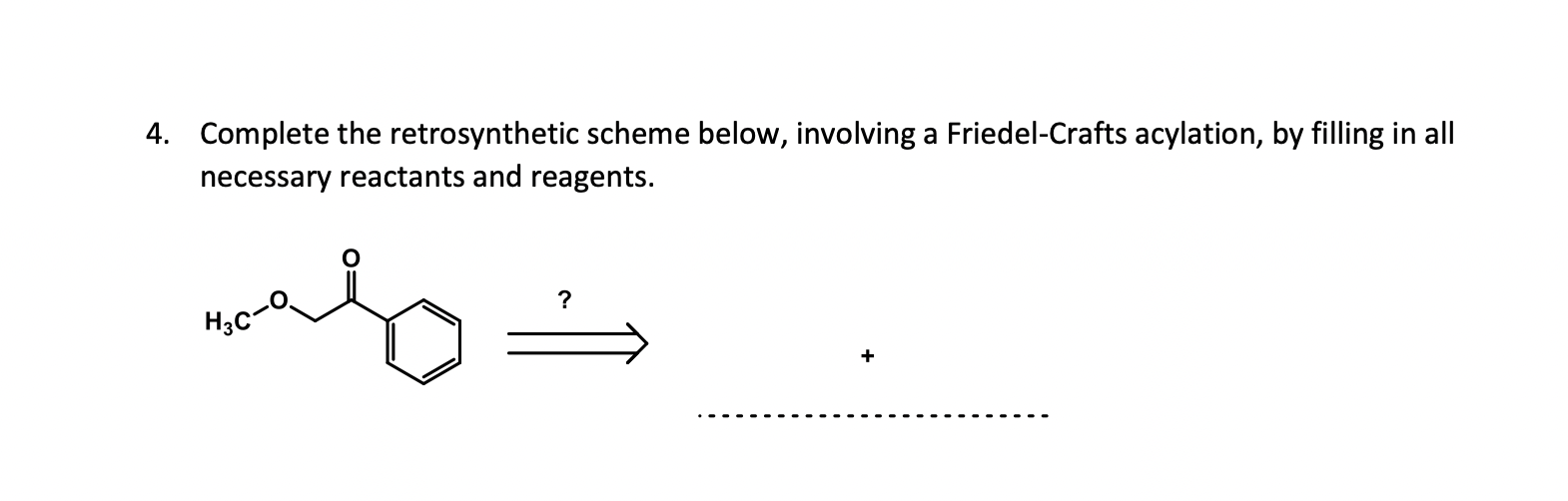 Solved Complete the retrosynthetic scheme below, involving a | Chegg.com