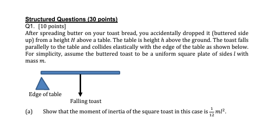 Solved Structured Questions ( 30 ﻿points)Q1. [10 | Chegg.com