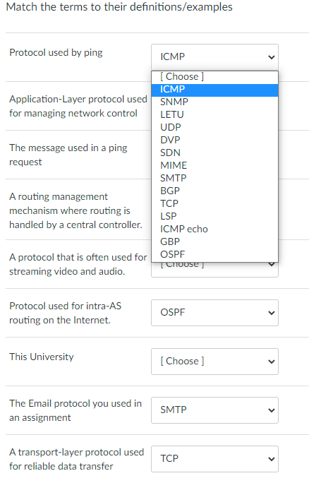 Solved Match the terms to their definitions/examples | Chegg.com