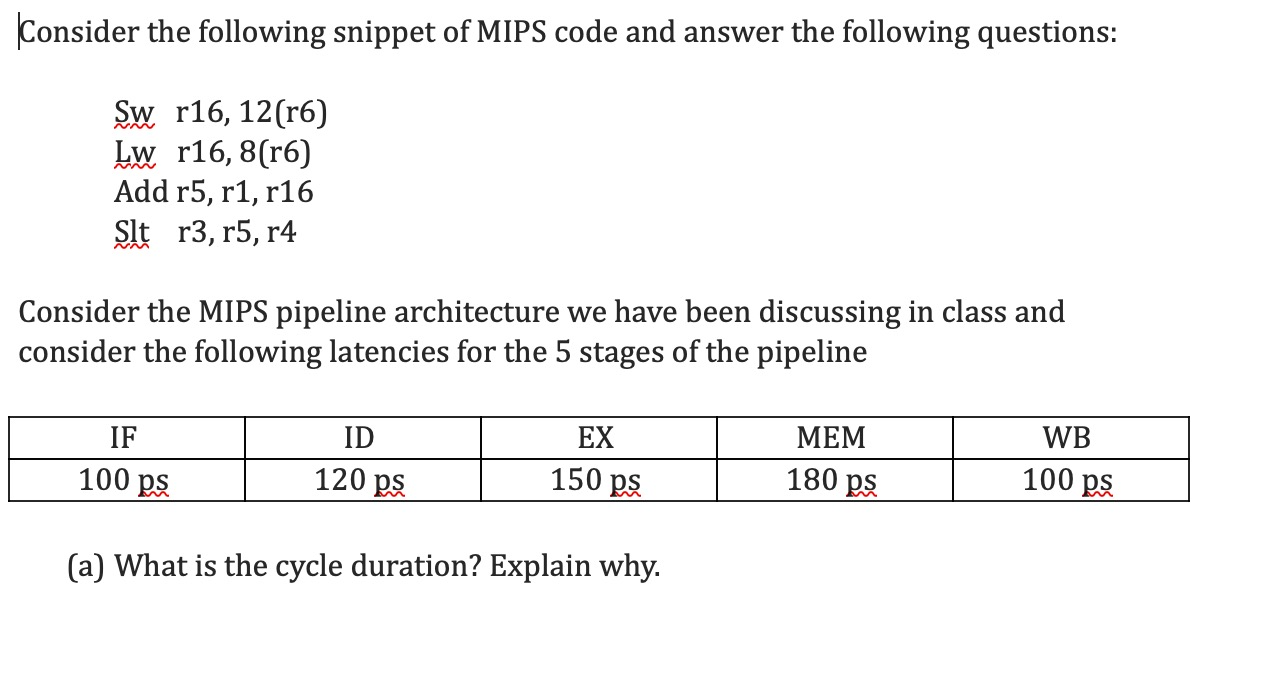 Solved Consider the following snippet of MIPS code and | Chegg.com