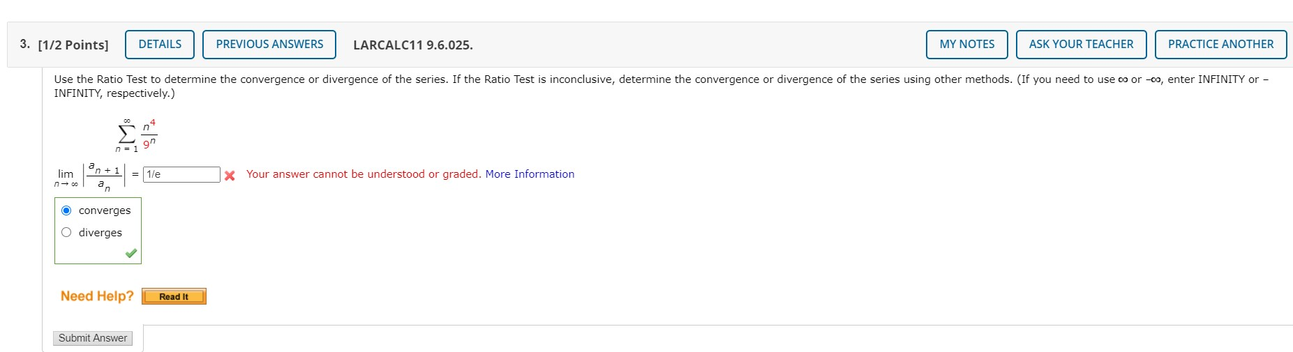 Solved 3. [1/2 Points] DETAILS PREVIOUS ANSWERS LARCALC11 | Chegg.com