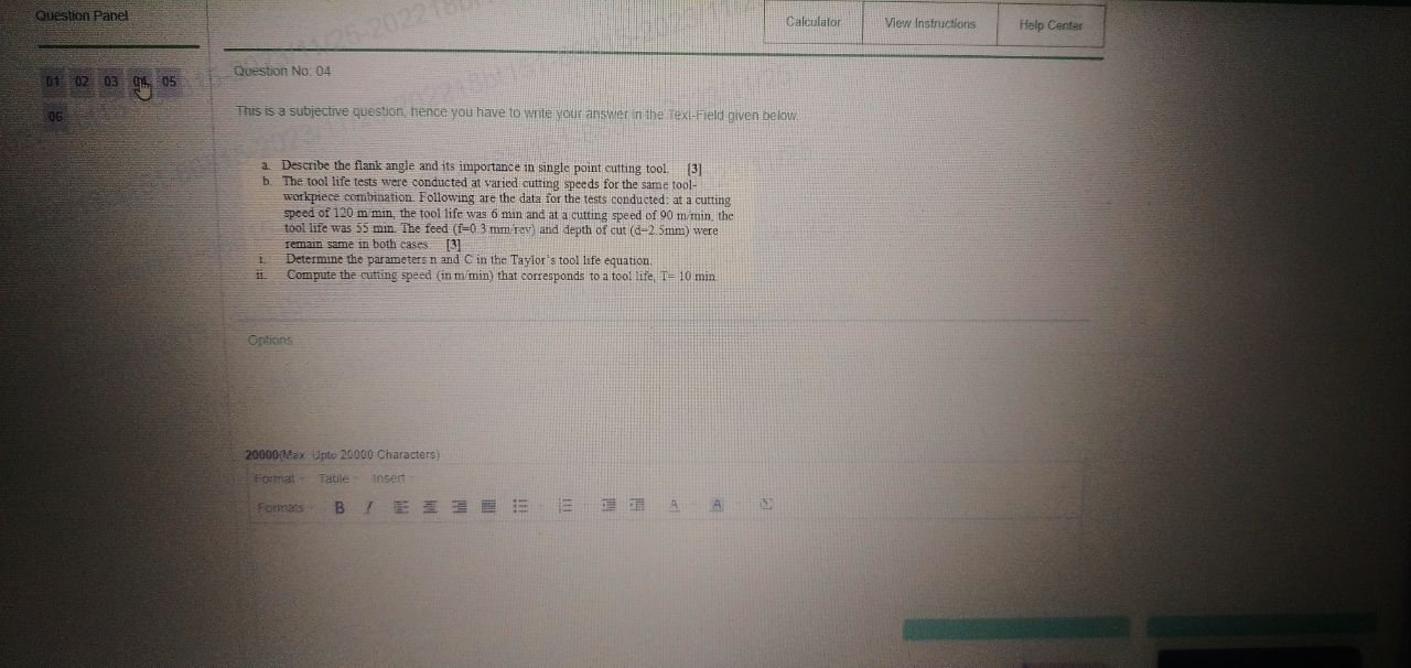 Solved Describe the flank angle and its importance in single | Chegg.com