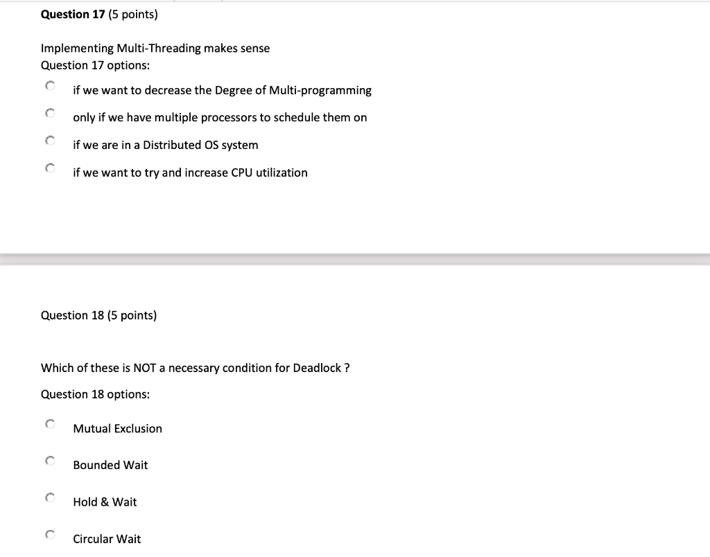 Solved Question 5 (5 points) Consider the following | Chegg.com