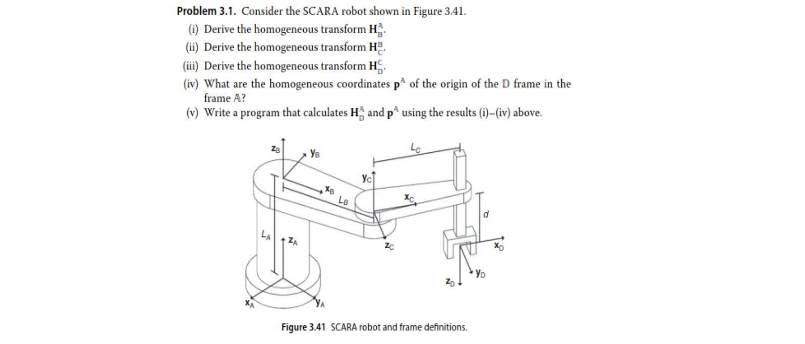 Problem 3.1. Consider the SCARA robot shown in Figure | Chegg.com