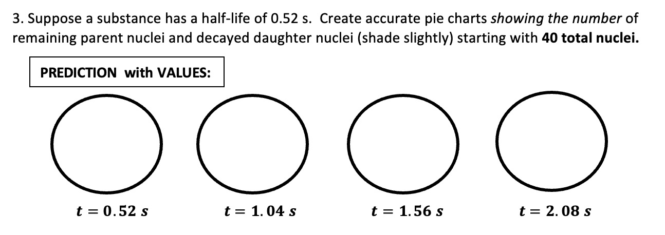 Solved 3. Suppose a substance has a half-life of 0.52 s. | Chegg.com