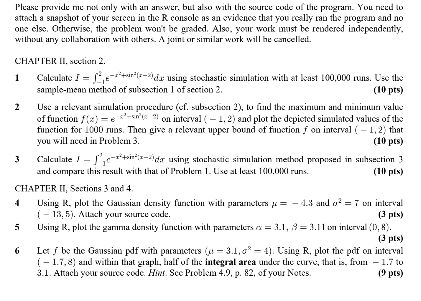 Probability and Statistics Project. This has to be | Chegg.com