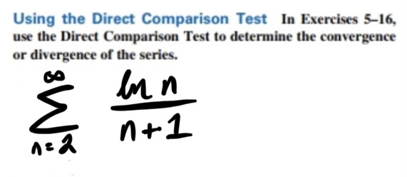 Solved Using the Direct Comparison Test In Exercises 5-16, | Chegg.com