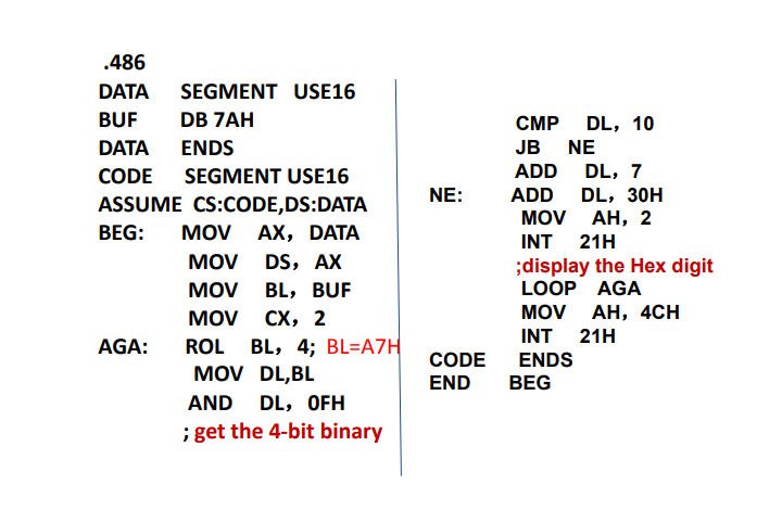 Solved 1 Please Write A Complete Assembly Program There Is 