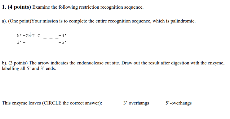 Solved 1. (4 points) Examine the following restriction | Chegg.com