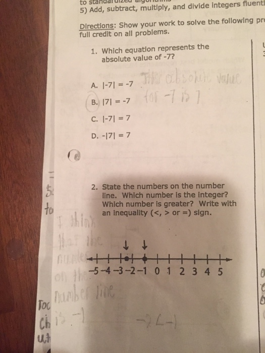 Solved 5) Add, subtract, multiply, and divide integers | Chegg.com
