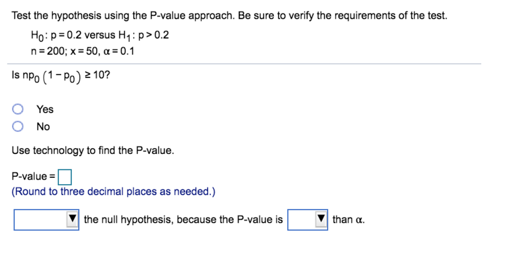 Solved Test the hypothesis using the P-value approach. Be | Chegg.com