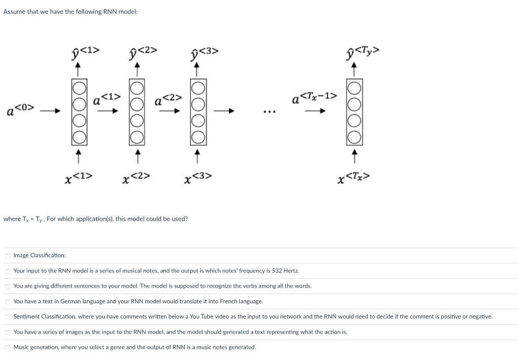 Solved Assume that we have the following RNN model: where | Chegg.com