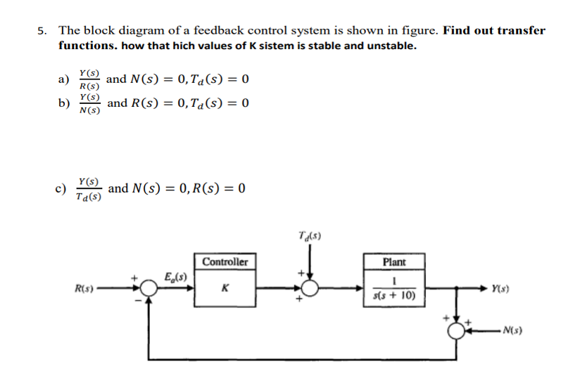 Solved Use Matlab after finding out transfer functions | Chegg.com