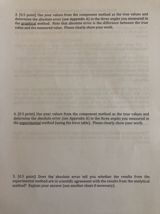 Solved Table 3 Force Vector Mass Force Uncertainty Direction | Chegg.com